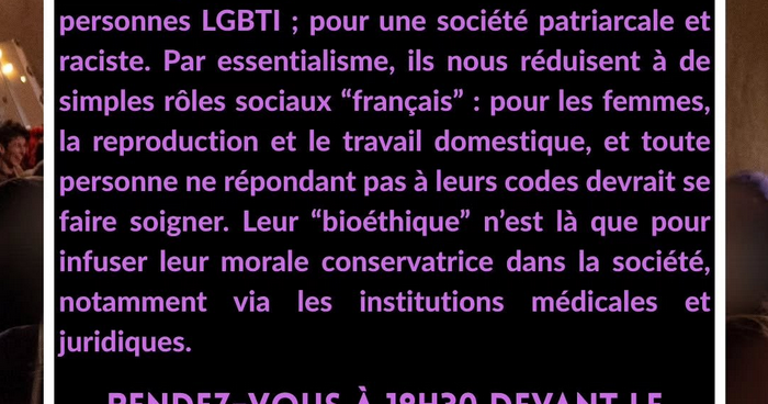 02/02 : Rassemblement contre Alliance Vita - La Horde